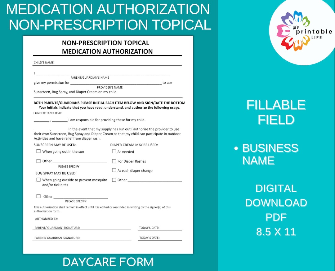 Medication Authorization for Non-prescription Topicals, Diaper Cream ...