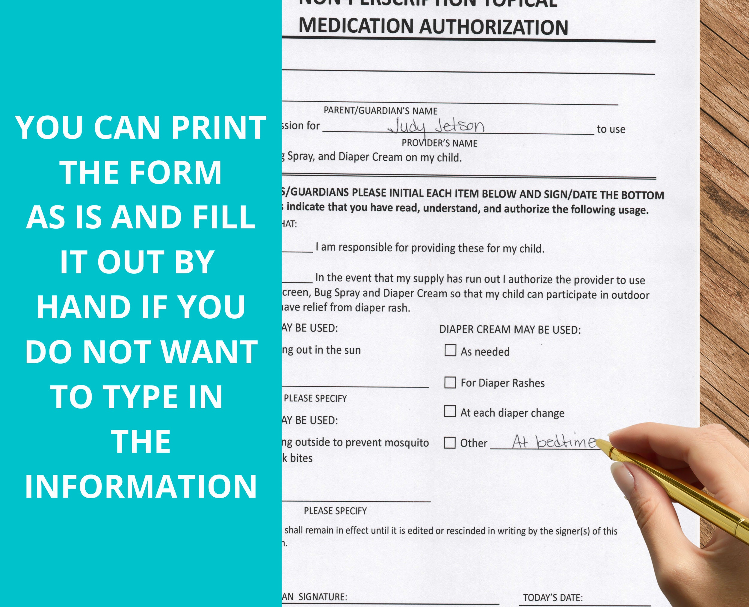 Medication Authorization for Non-prescription Topicals, Diaper Cream ...