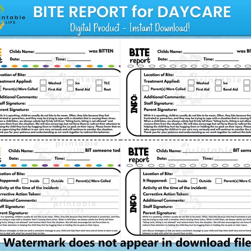 Daycare Daily Log Printable Report Tracker for Pre-k - Etsy Hong Kong