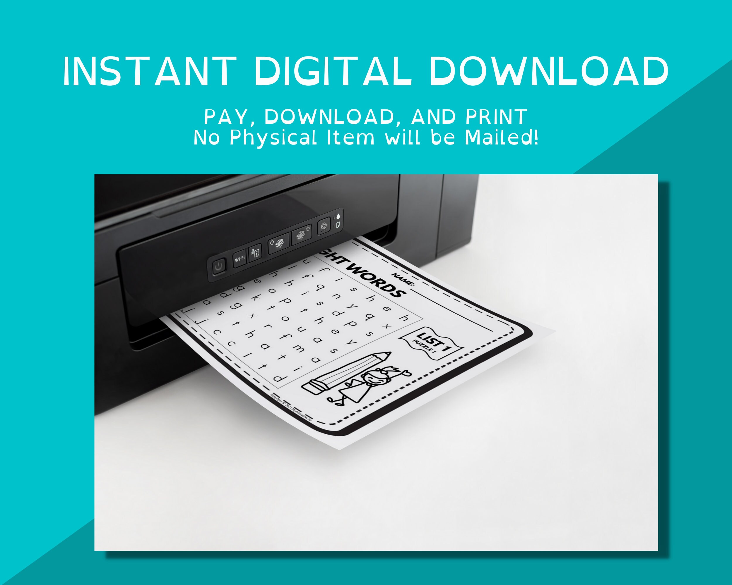 Sight Words Word Searches Complete Dolch 220 Plus 95 Nouns With Answer ...