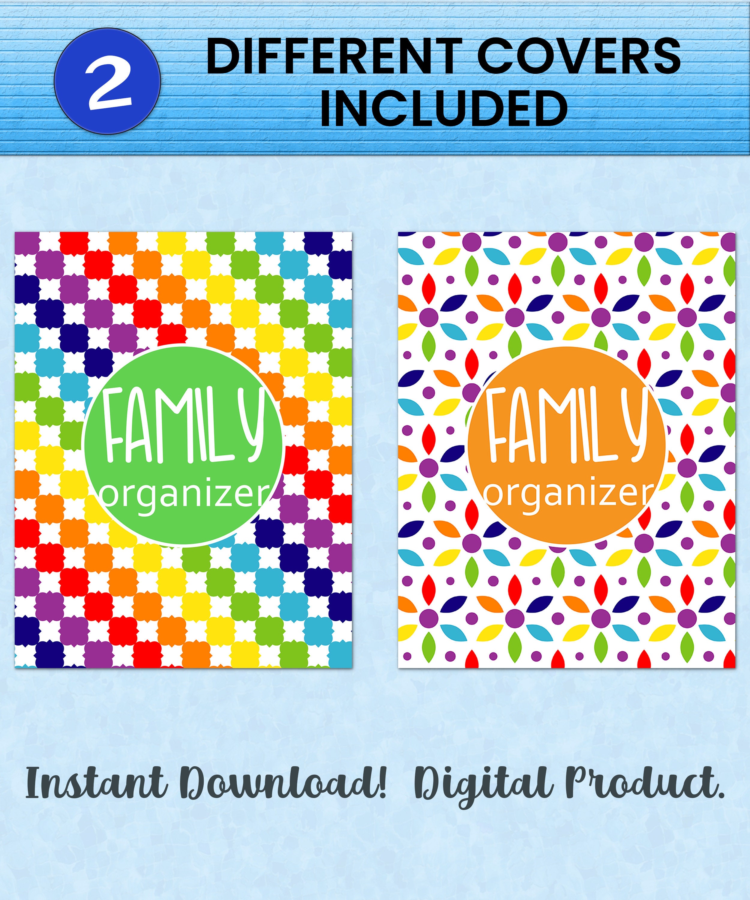 Family Schedule Planner Printable, Organized Weekly Family Activity ...