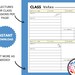 Class Notes Template, Printable Study Session, Subject Overview Pages ...