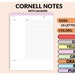 Cornell Notes Paper Printable: Effective Student Study Tool, Cornel ...
