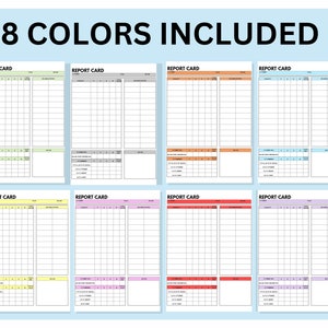 Homeschool Report Card Printable | Student Performance Tracker for ...