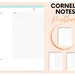 Cornell Notes Paper Printable: Effective Student Study Tool, Cornel ...