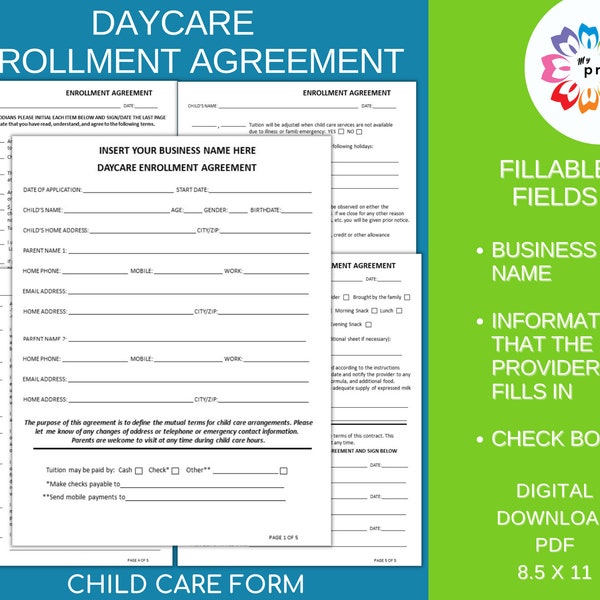 Daycare Late Pick up Forms - Etsy Australia
