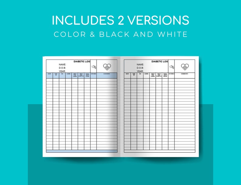 DIABETIC LOG for Health Office, School Nurse Form - Etsy