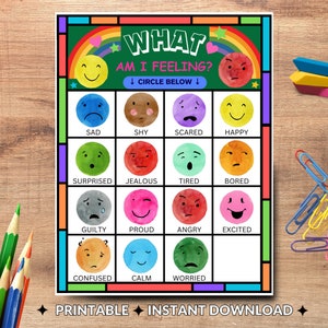 Kids' Emotions Worksheets | Emotional Intelligence Self-control ...