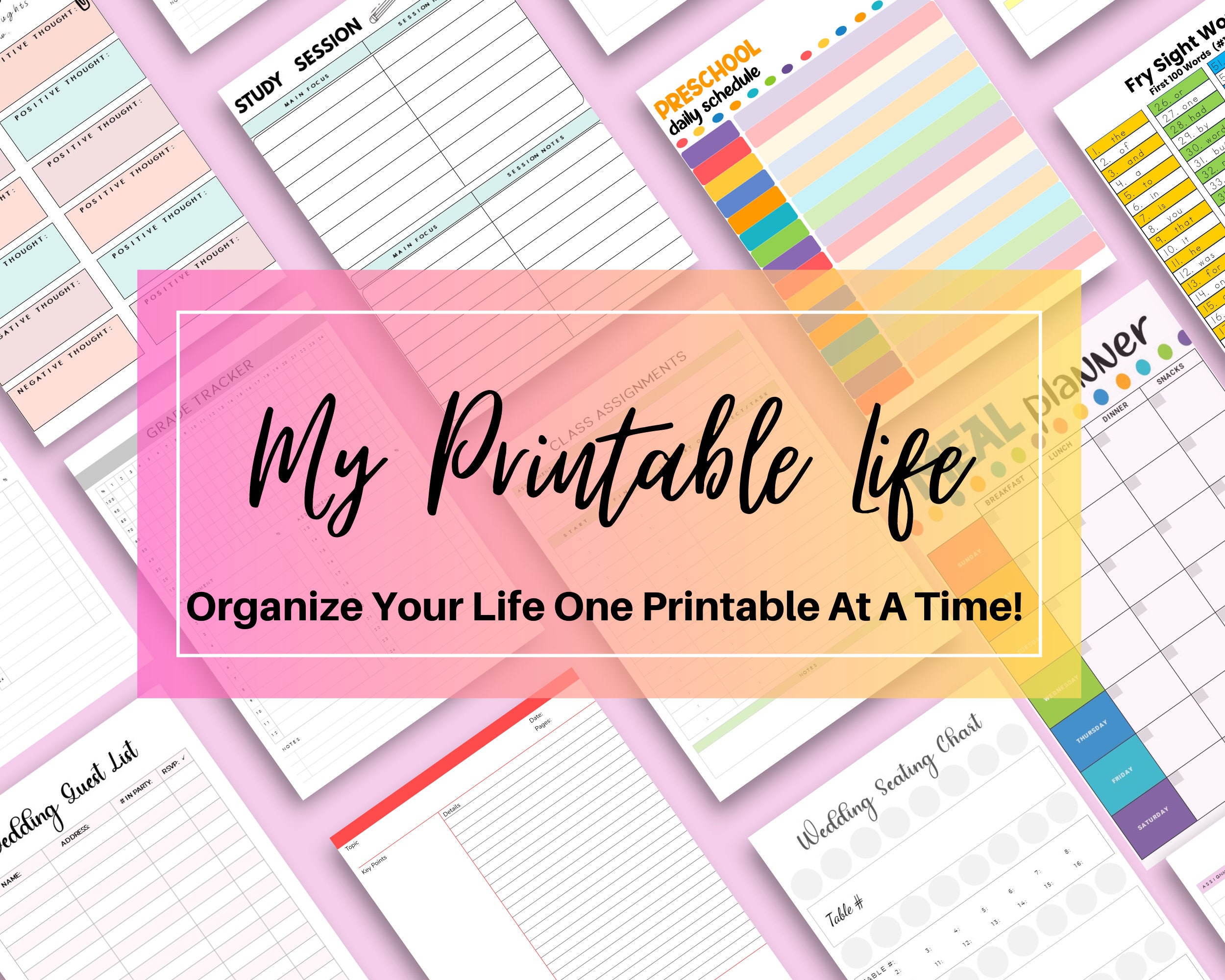 Student Daily Planner Page | Printable Tool for Daily Organization - Etsy