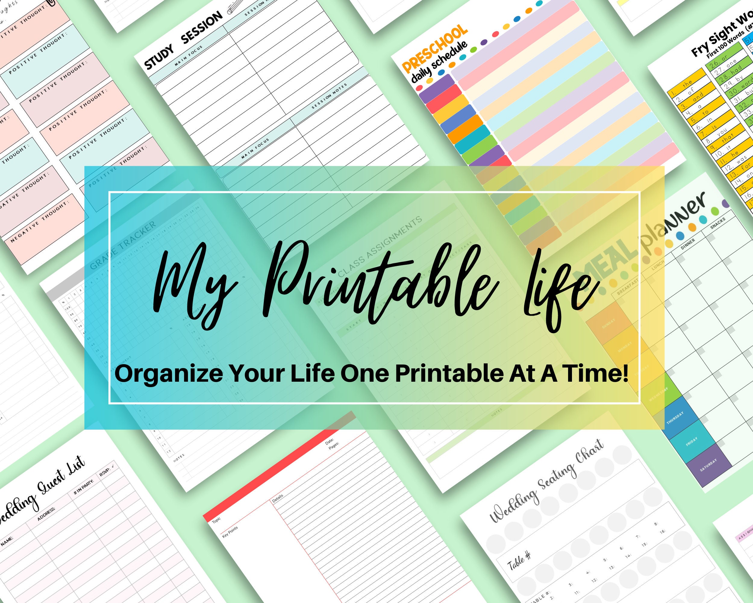 Career Goal Printable Planner Minimalist Tracker for Professional ...