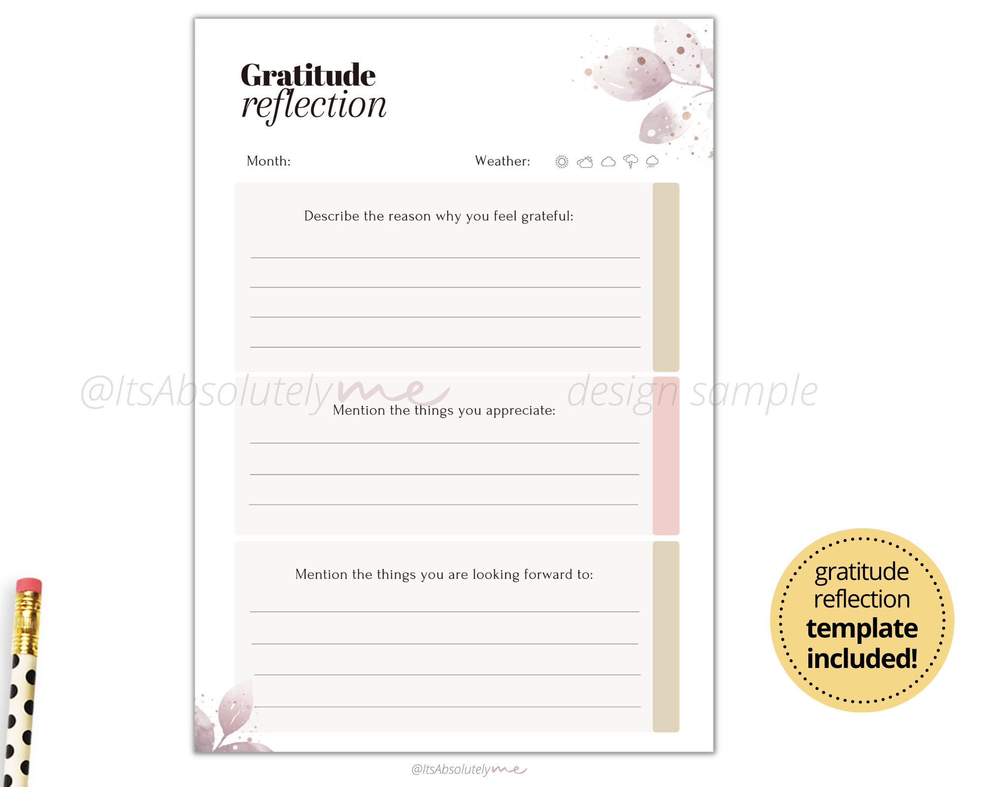 Gratitude Journal, Mindfulness Journal, Self Care Journal, Affirmation ...