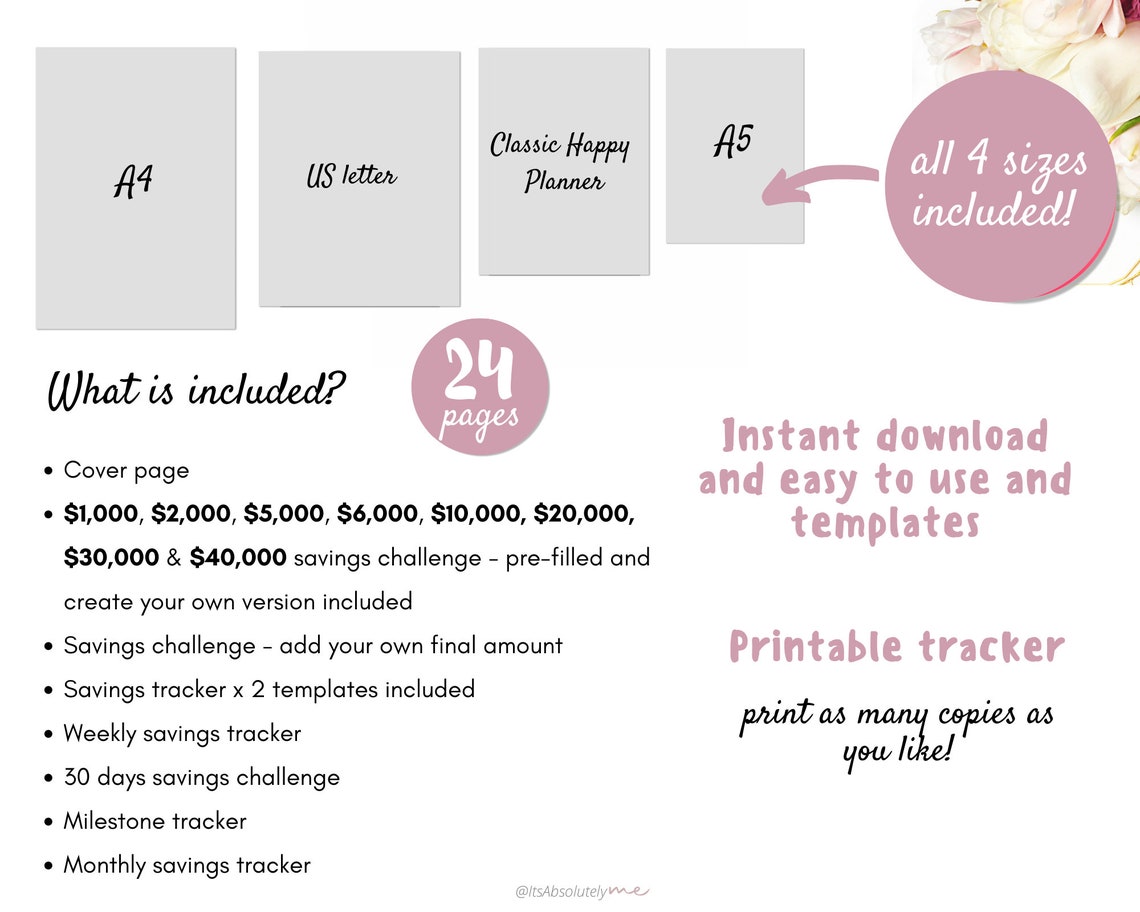 Saving Challenge, Savings Challenge, Money Challenge, Money Save ...