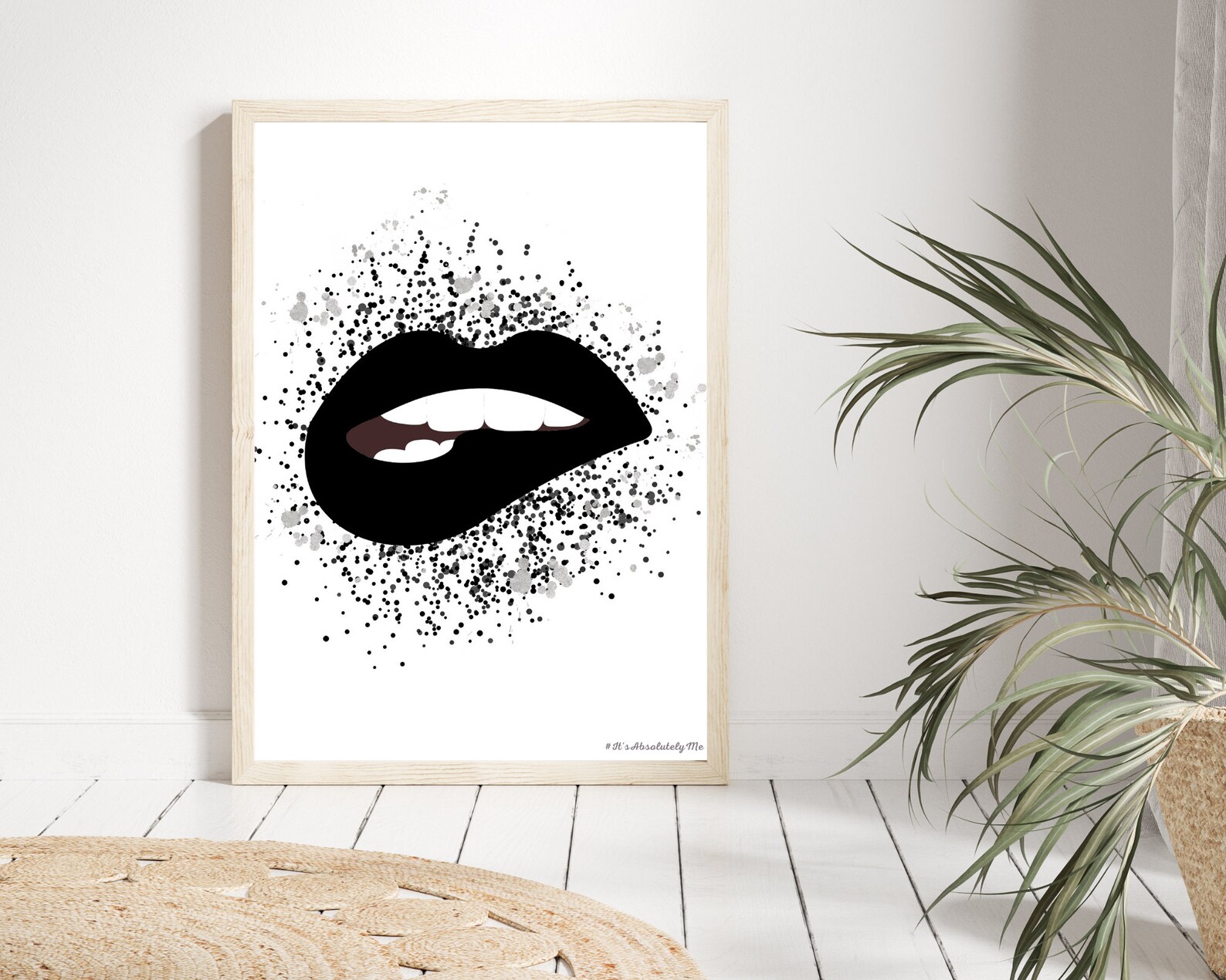 Lips Print Lips Wall Art Kiss Print Lips Painting Lips | Etsy