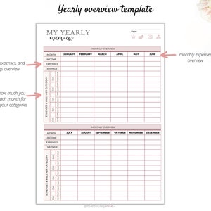 Monthly Bill Tracker, Income and Expense Tracker, Bill Tracker, Bill ...