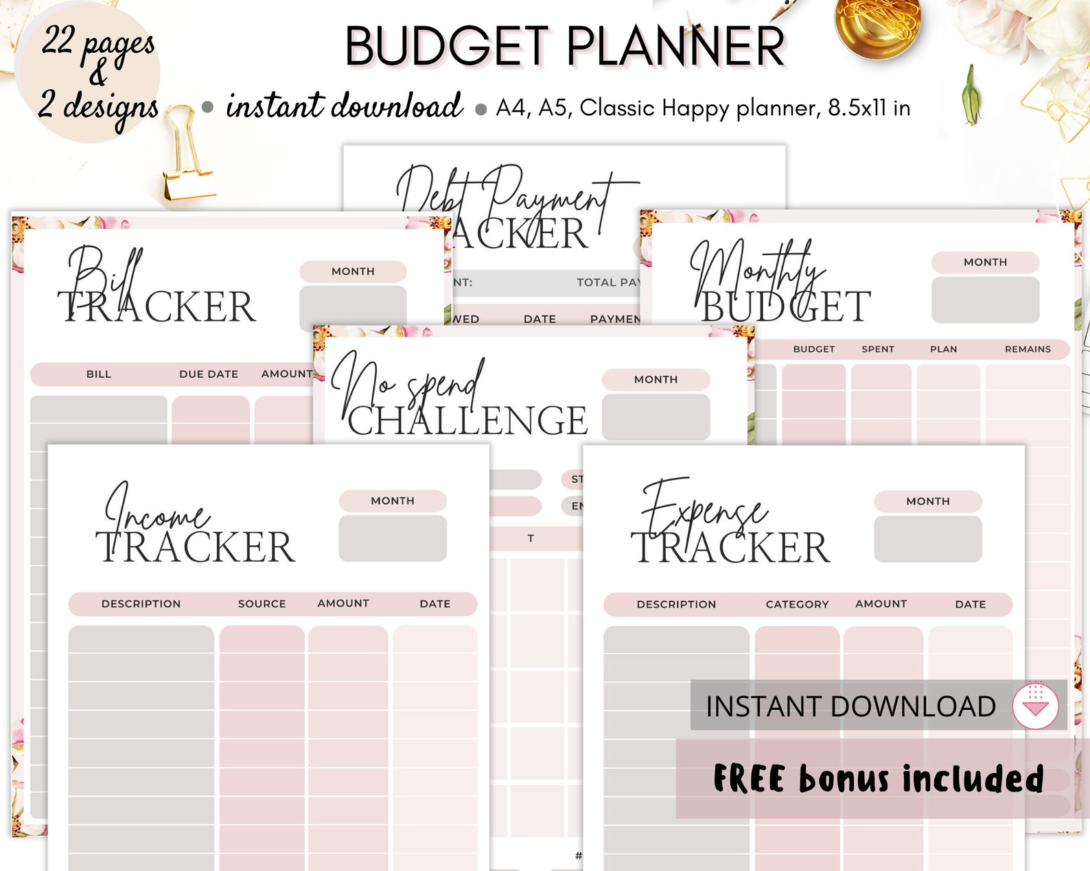 Savings Tracker Printable Budget Planner for Your Finances - Etsy