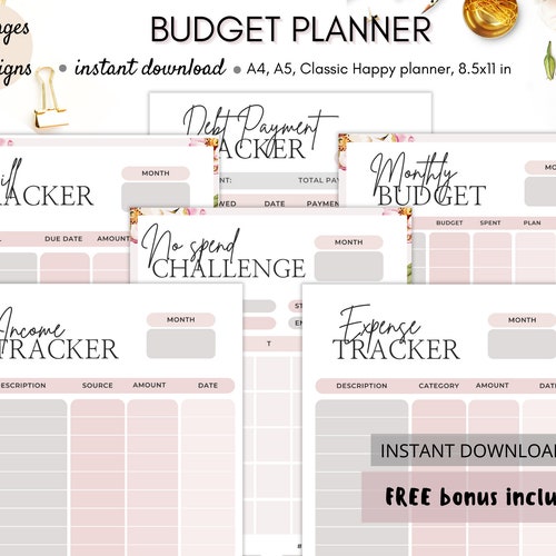 Savings Tracker Printable Budget Planner for Your Finances - Etsy