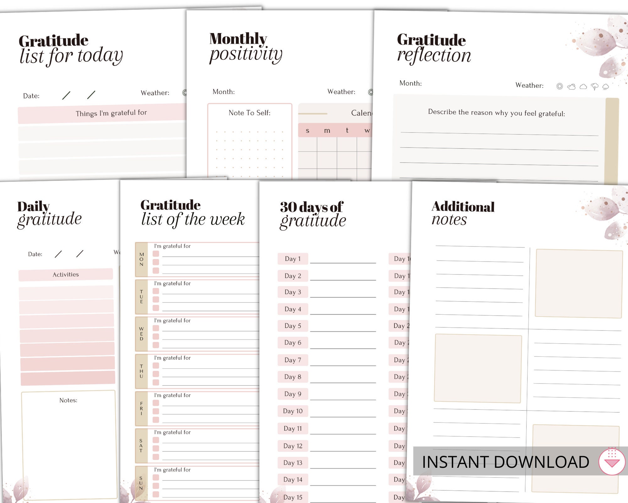 Gratitude Journal Mindfulness Journal Self Care Journal - Etsy