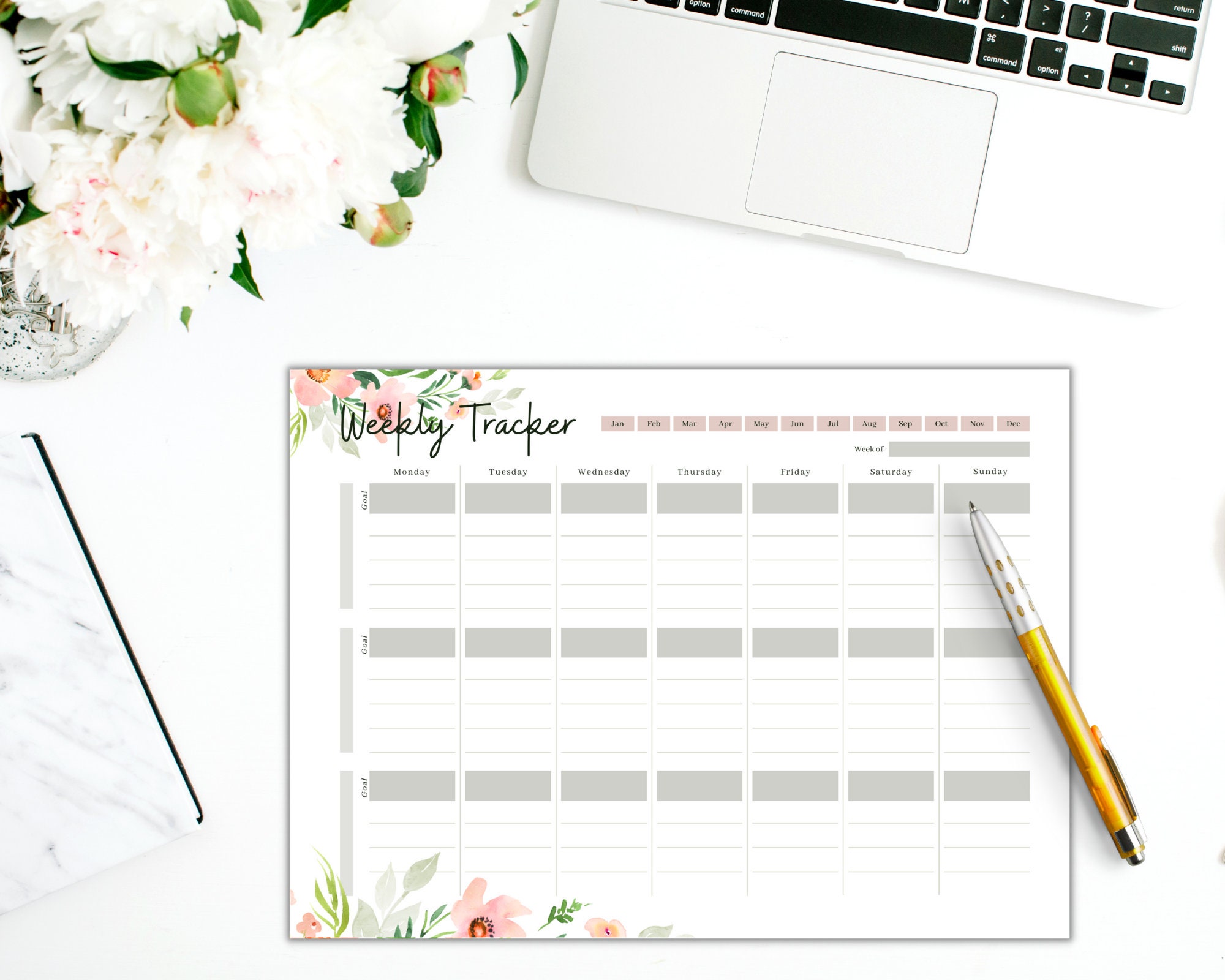 Weekly habit tacker Habit tracker Habit tracker printable | Etsy