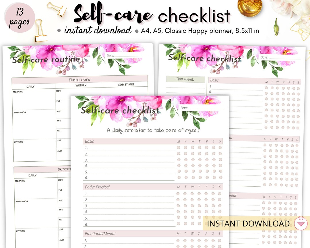 Self Love Journal Self Care Journal Self Care Planner - Etsy