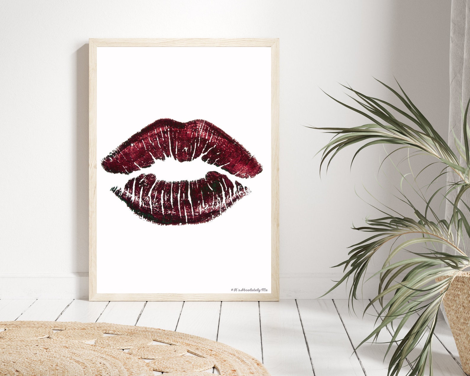 Lips Wall Art Lips Print Lips Poster Fashion Art Print Red | Etsy
