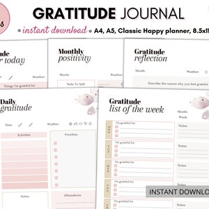Gratitude Journal Mindfulness Journal Self Care Journal - Etsy