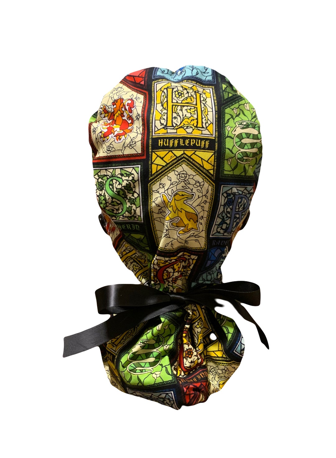 Harry Potter Gryffindor Hufflepuff Slytherin Ravenclaw Hat Satin Lined ...