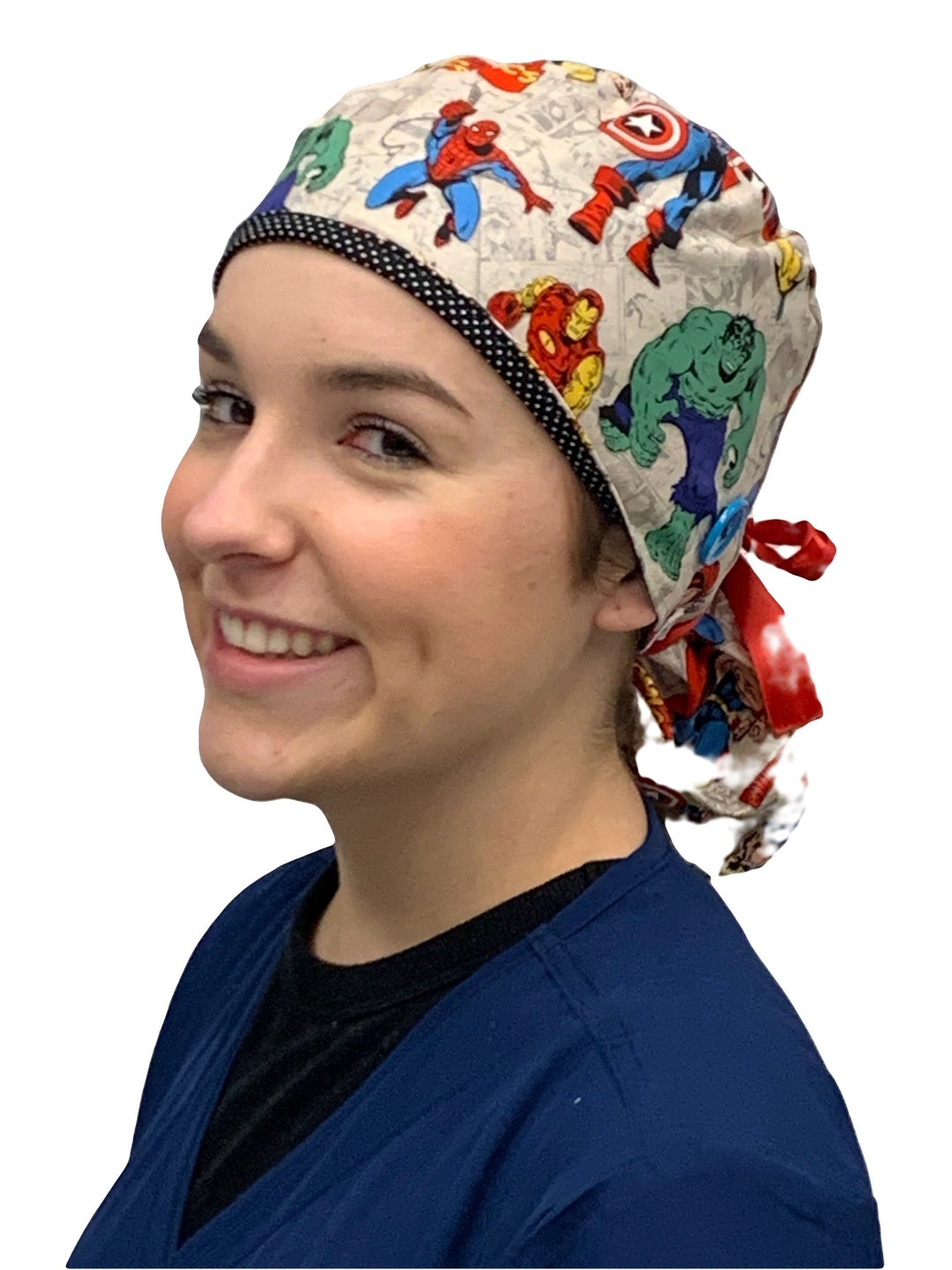 Marvel, Spider Man, Wonder Woman, Thor, Super Hero, Scrub Cap, Nurse ...