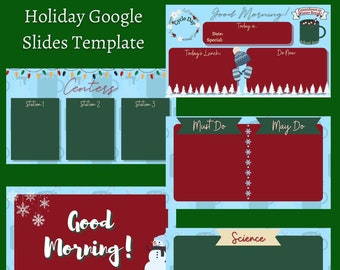 Winter Theme Google Slides Template for Teachers - Etsy