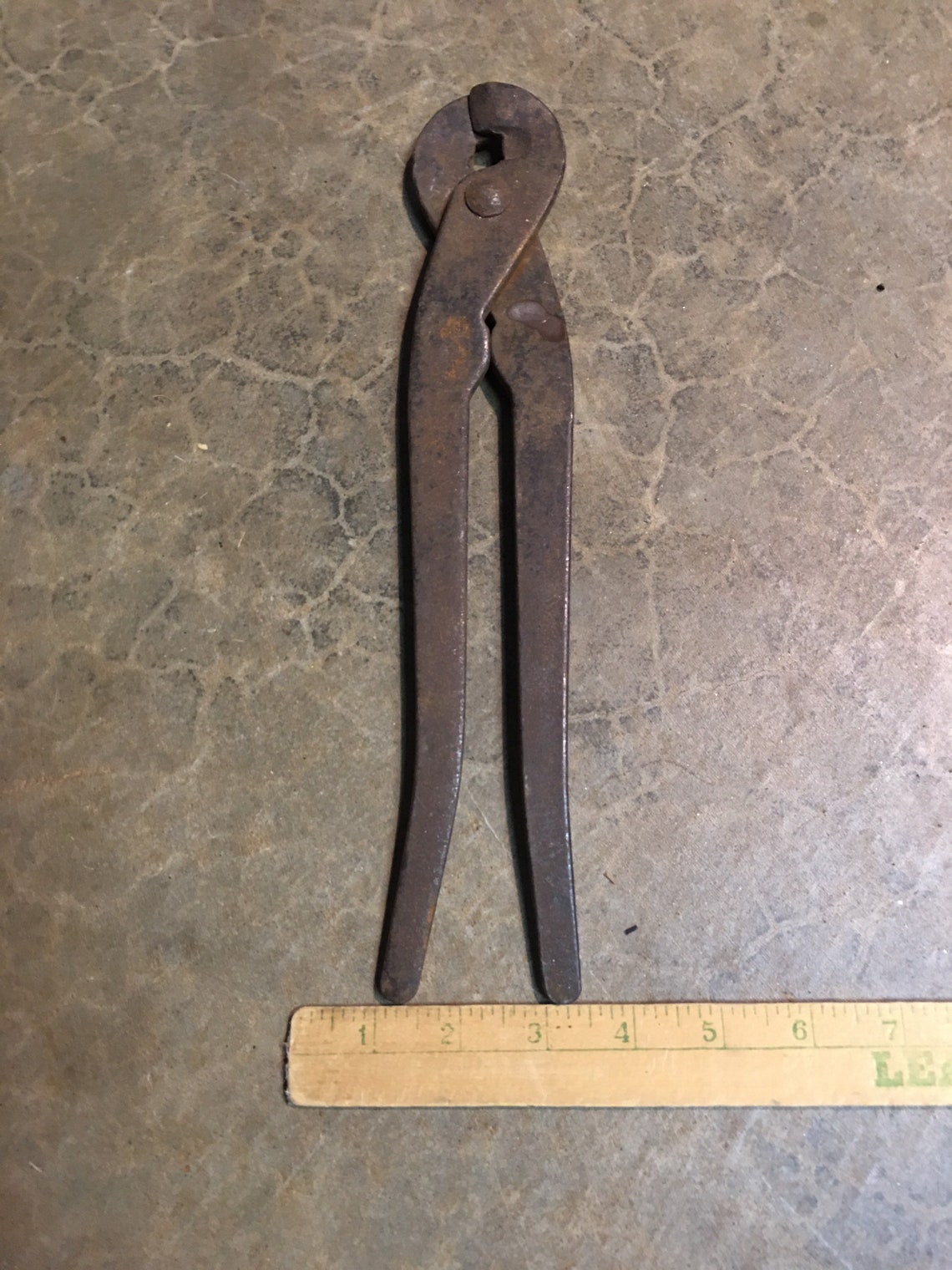 Beautiful Old Long Handled Tongs/pliers With Rustic Patina - Etsy