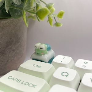 Sleepy Frog Keycap | Handmade Artisan Keycap | Mechanical Keyboard MX ...