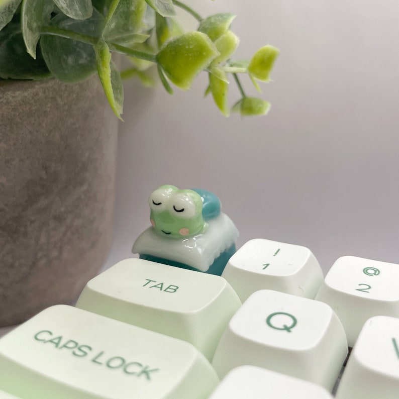 Sleepy Frog Keycap Handmade Artisan Keycap Mechanical Keyboard MX ...
