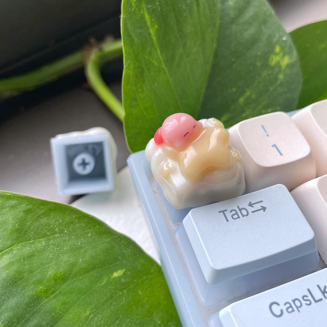 Cute Kirb Keycap | Handmade Artisan Keycap | Mechanical Keyboard Cherry ...