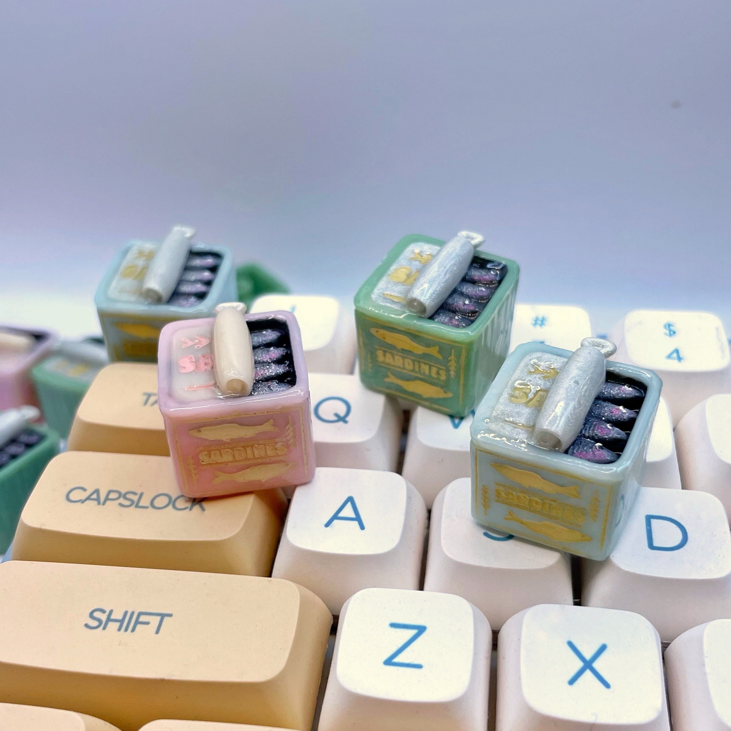 Sardine Tin Keycap Handmade Artisan Keycap Mechanical Keyboard MX ...