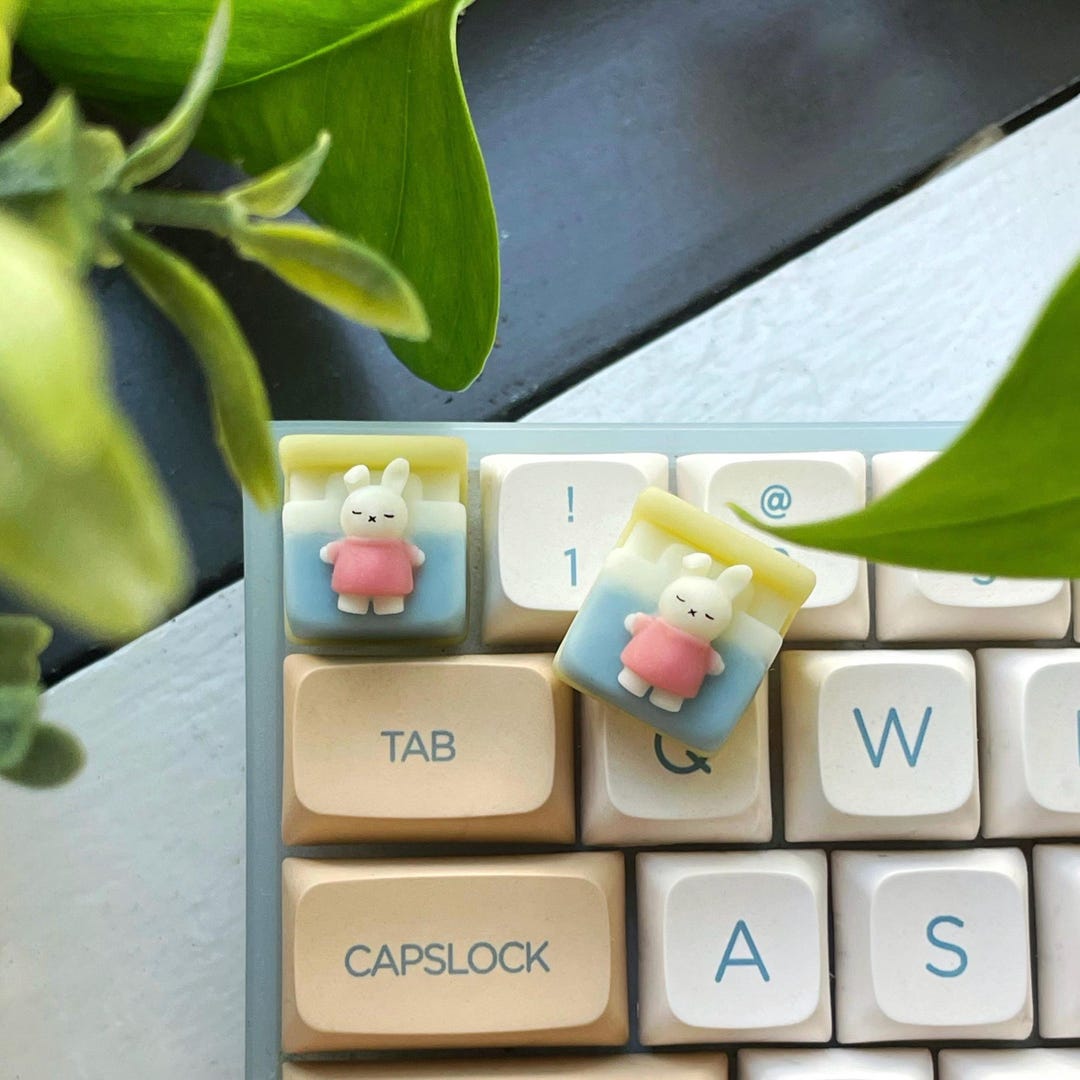 Bunny Keycap | Handmade Artisan Keycap | Mechanical Keyboard Cherry MX ...
