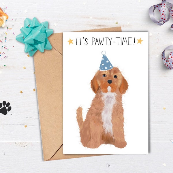 Cockapoo Birthday Card - Etsy