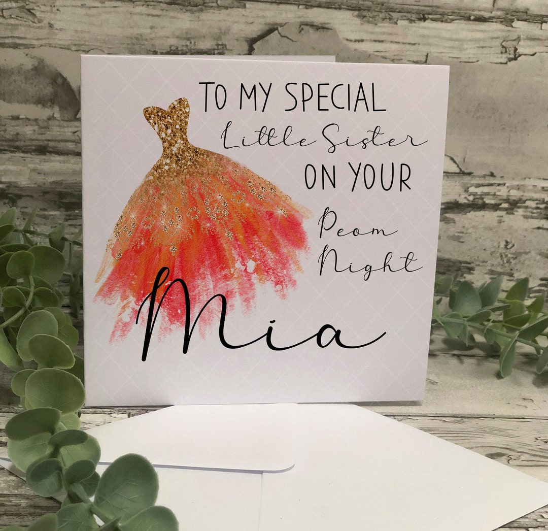 Personalised Prom Night Card | Card for Daughter on Prom | Card for ...