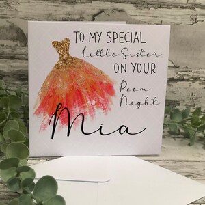 Personalised Prom Night Card | Card for Daughter on Prom | Card for ...
