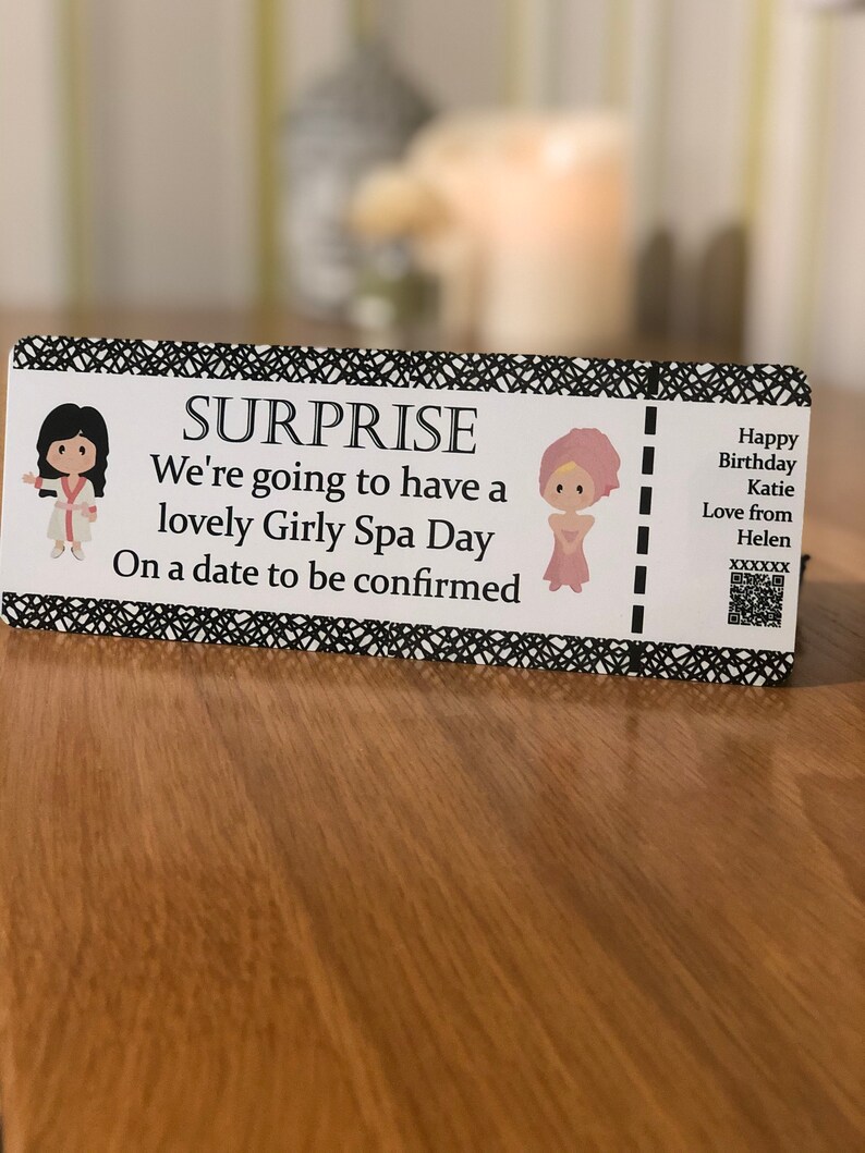 Personalised Surprise Ticket Gift | Keepsake Ticket Invitation ...