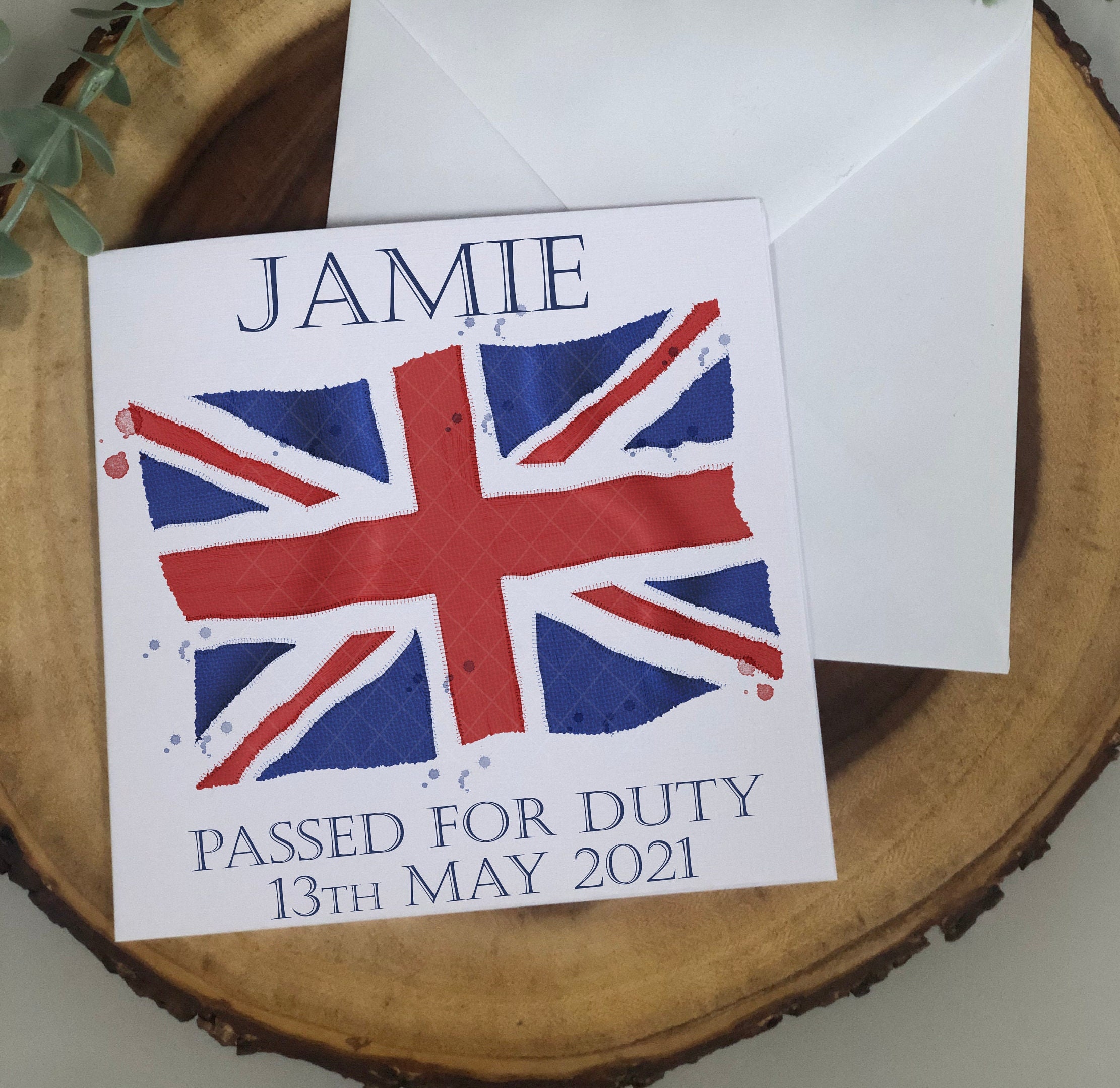 HMS Raleigh Passing Out Parade Card | Personalised POP Navy Gift | New ...