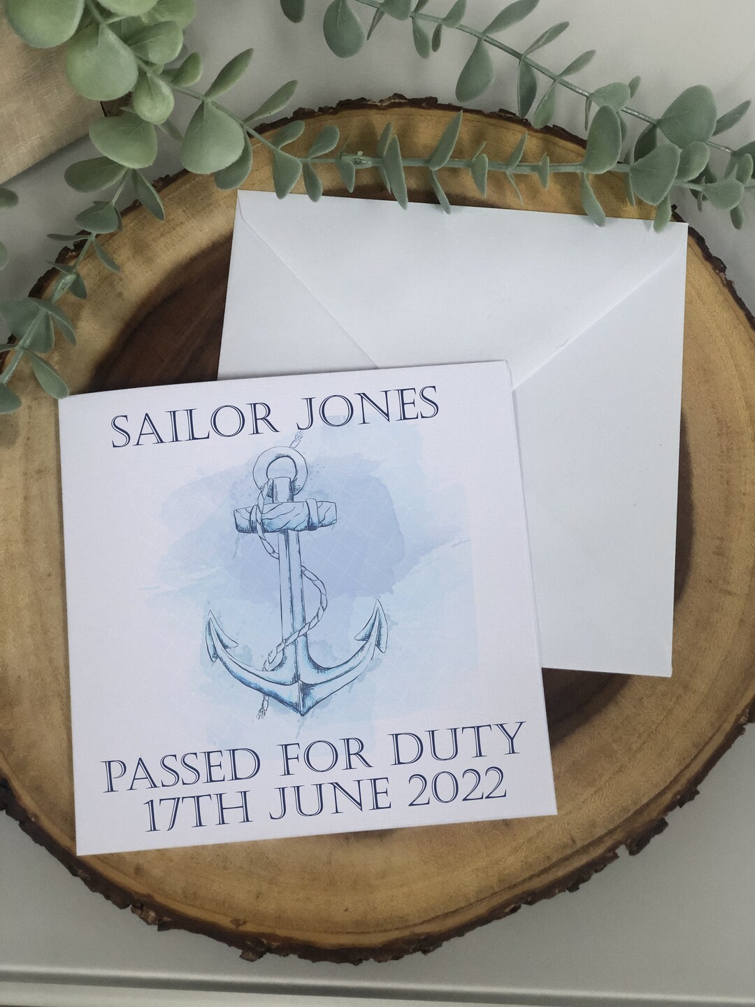 HMS Raleigh Passing Out Parade Card Personalised POP Navy - Etsy