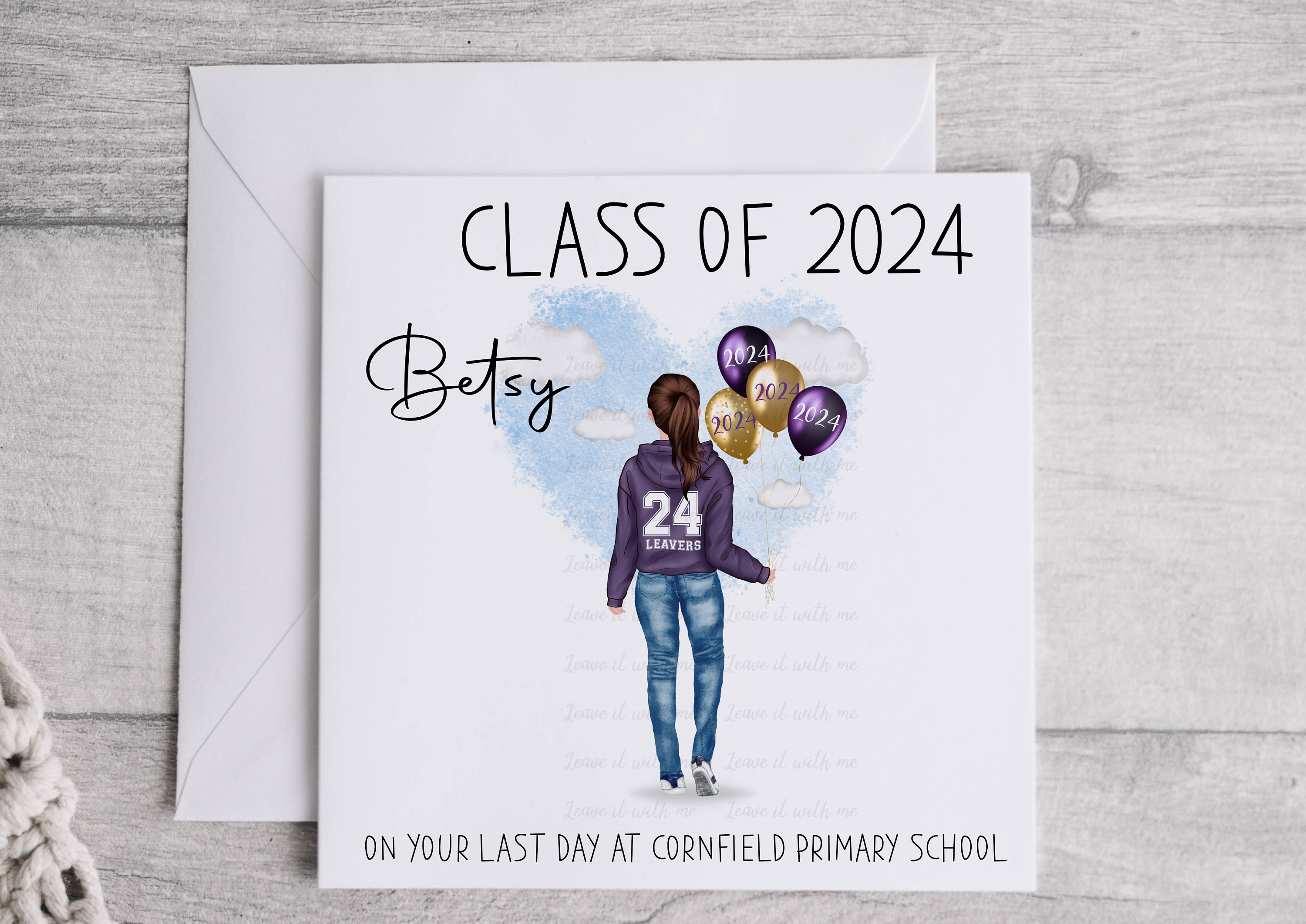Y6 Leaver Card | Last Day of School Card | Class of 25 Leavers Hoodie ...