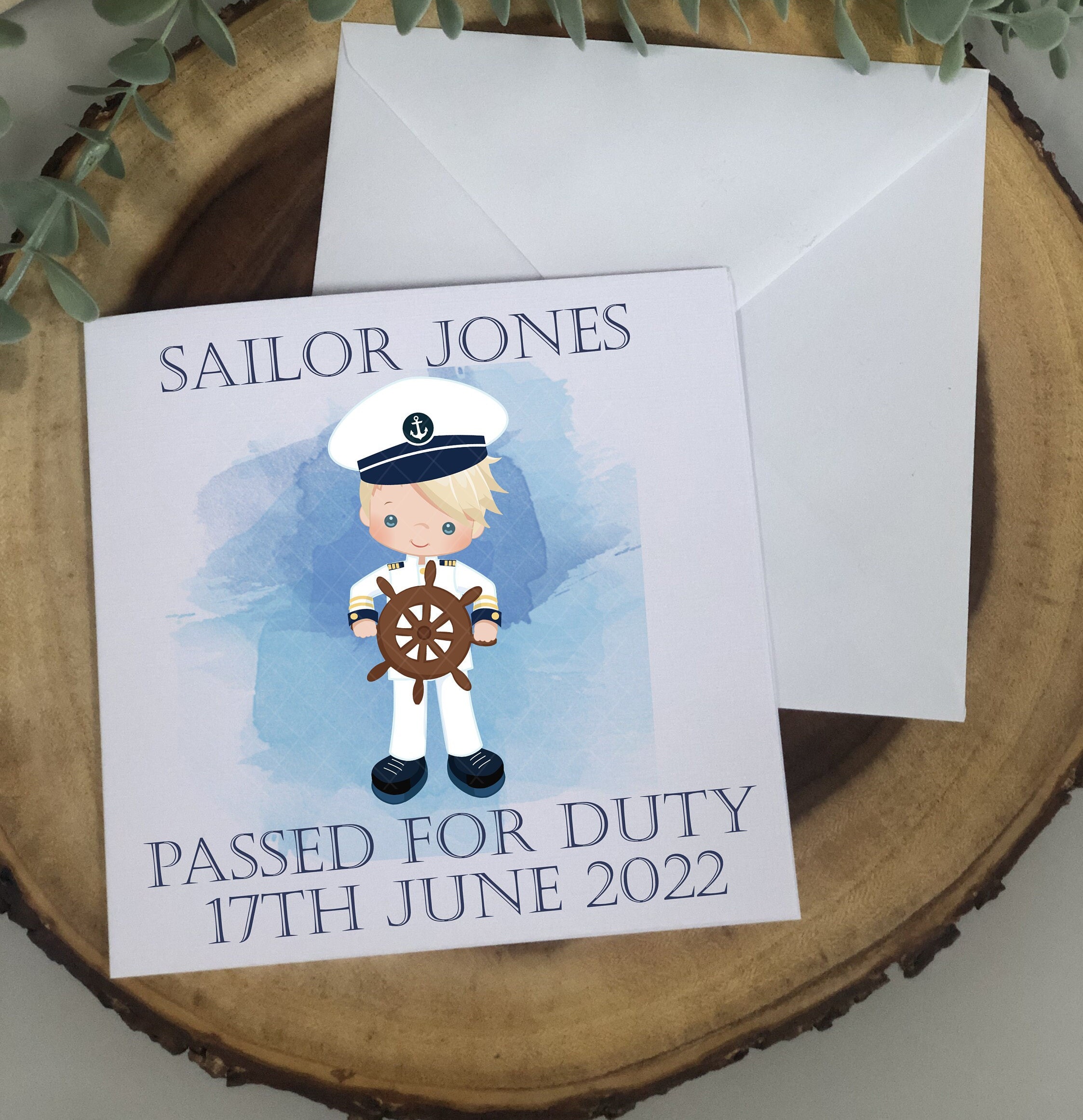 HMS Raleigh Passing Out Parade Card | Personalised POP Navy Gift | New ...