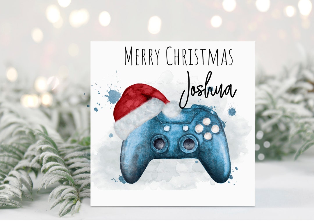 Personalised Gaming Christmas Card | Xmas Card for Teenager | Card for ...
