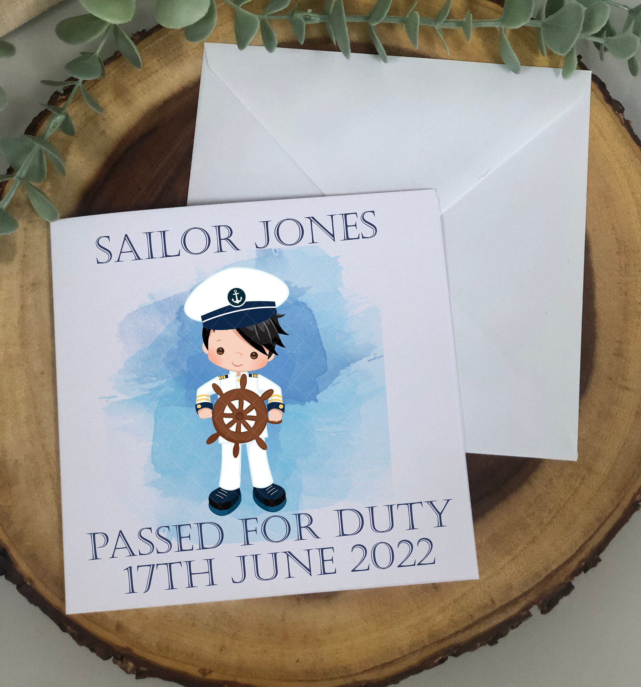 HMS Raleigh Passing Out Parade Card | Personalised POP Navy Gift | New ...