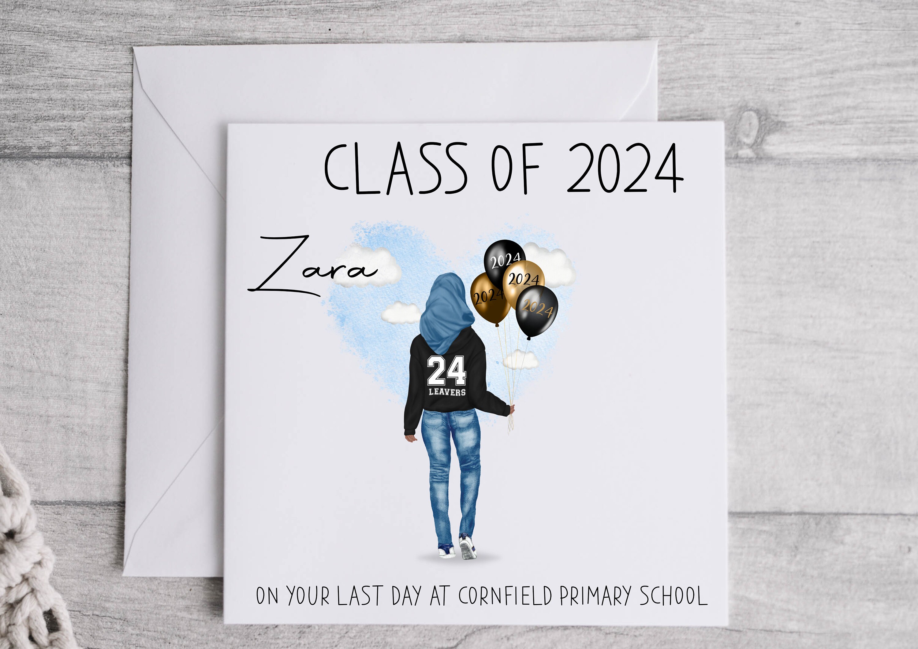 Y6 Leaver Card | Last Day of School Card | Class of 25 Leavers Hoodie ...