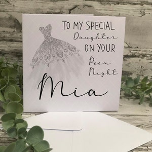 Personalised Prom Night Card | Card for Daughter on Prom | Card for ...