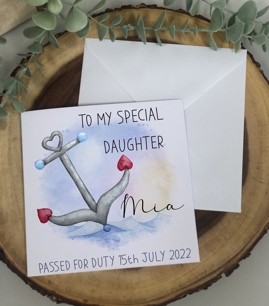 HMS Raleigh Passing Out Parade Card Personalised POP Navy Gift New ...