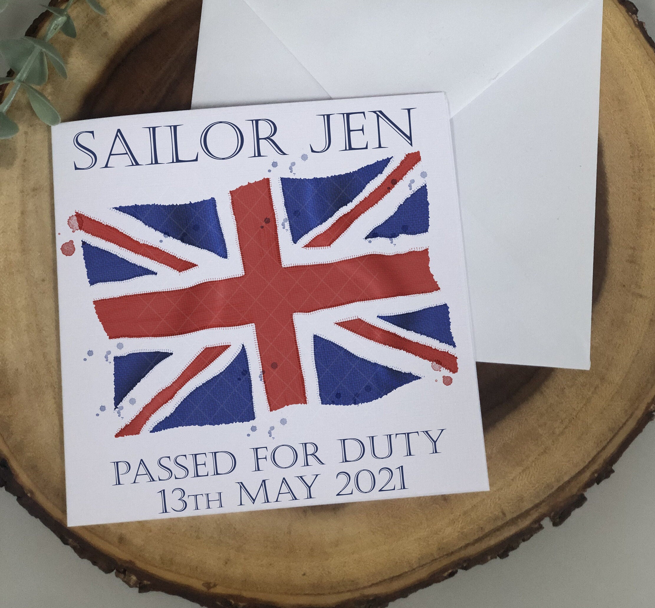 HMS Raleigh Passing Out Parade Card | Personalised POP Navy Gift | New ...