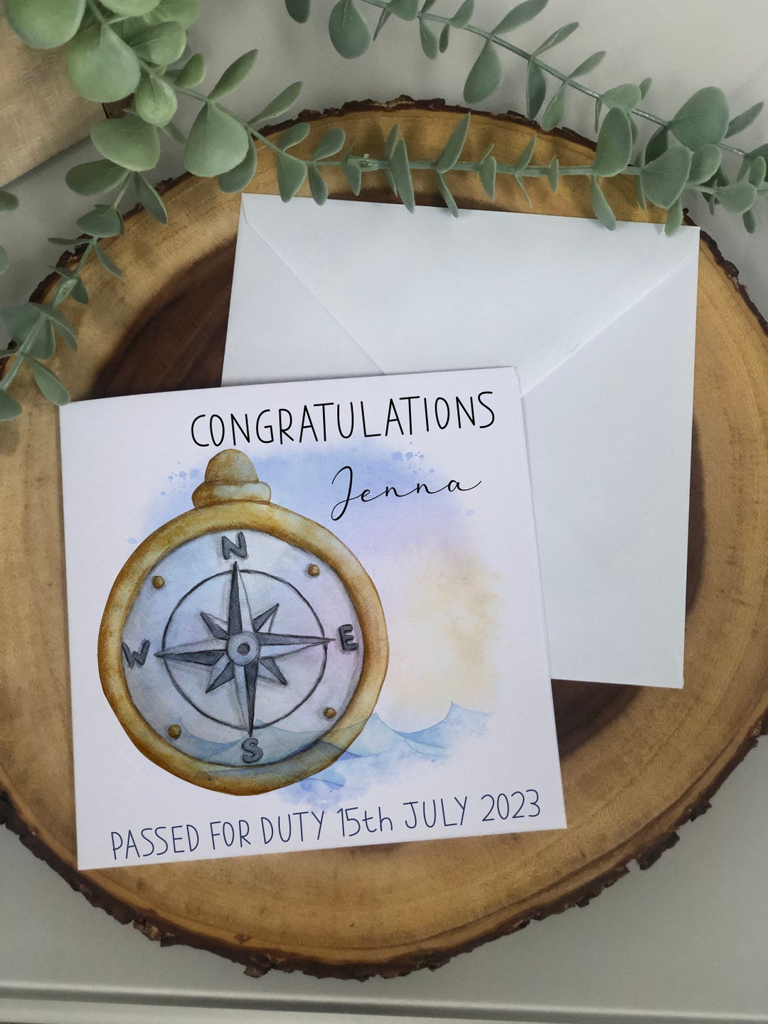 HMS Raleigh Passing Out Parade Card Personalised POP Navy Gift New ...