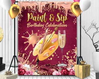 Paint Party Backdrop | Etsy